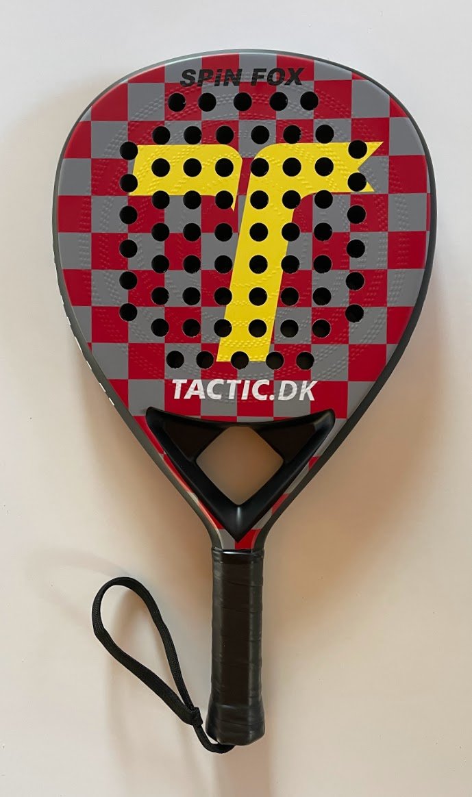 Padel bat "Full Carbon" med ru overflade, dråbe form.